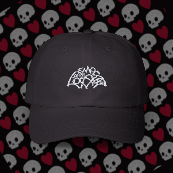 *NEW* EMO IS FOR LOVERS cap with Skelly and Logo embroidery design ...